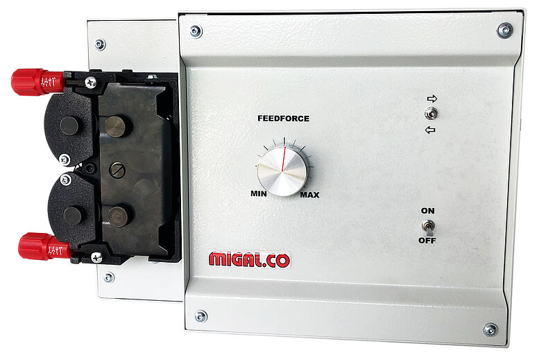 RoboFeed is a feed assist wire drive for long distances